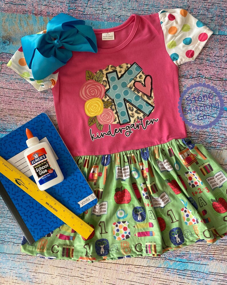 Kindergarten Dress Kindergarten Outfit First Day of - Etsy