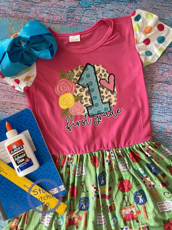 First Grade Dress First Grade Outfit First Day of First | Etsy