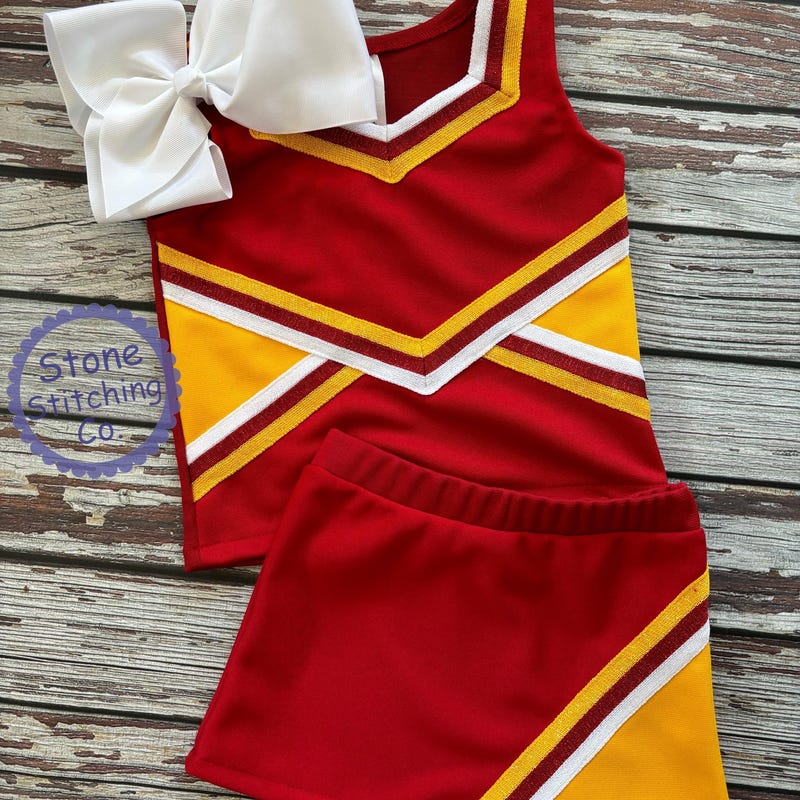 Red Cheerleading Costume - Etsy