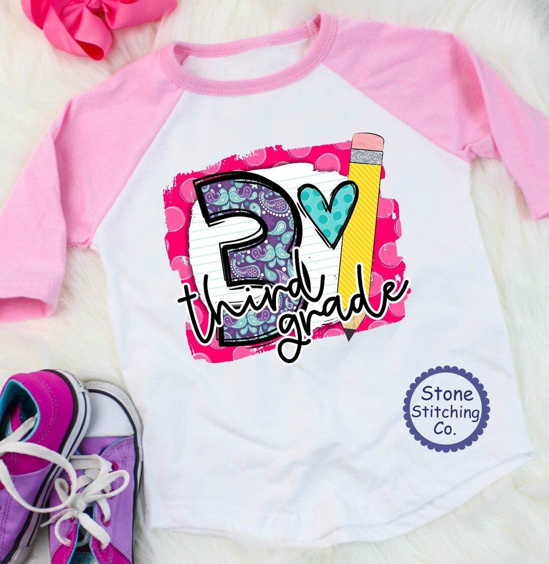 Third Grade Outfit, Third Grade Shirt, First Day of Third Grade, First ...