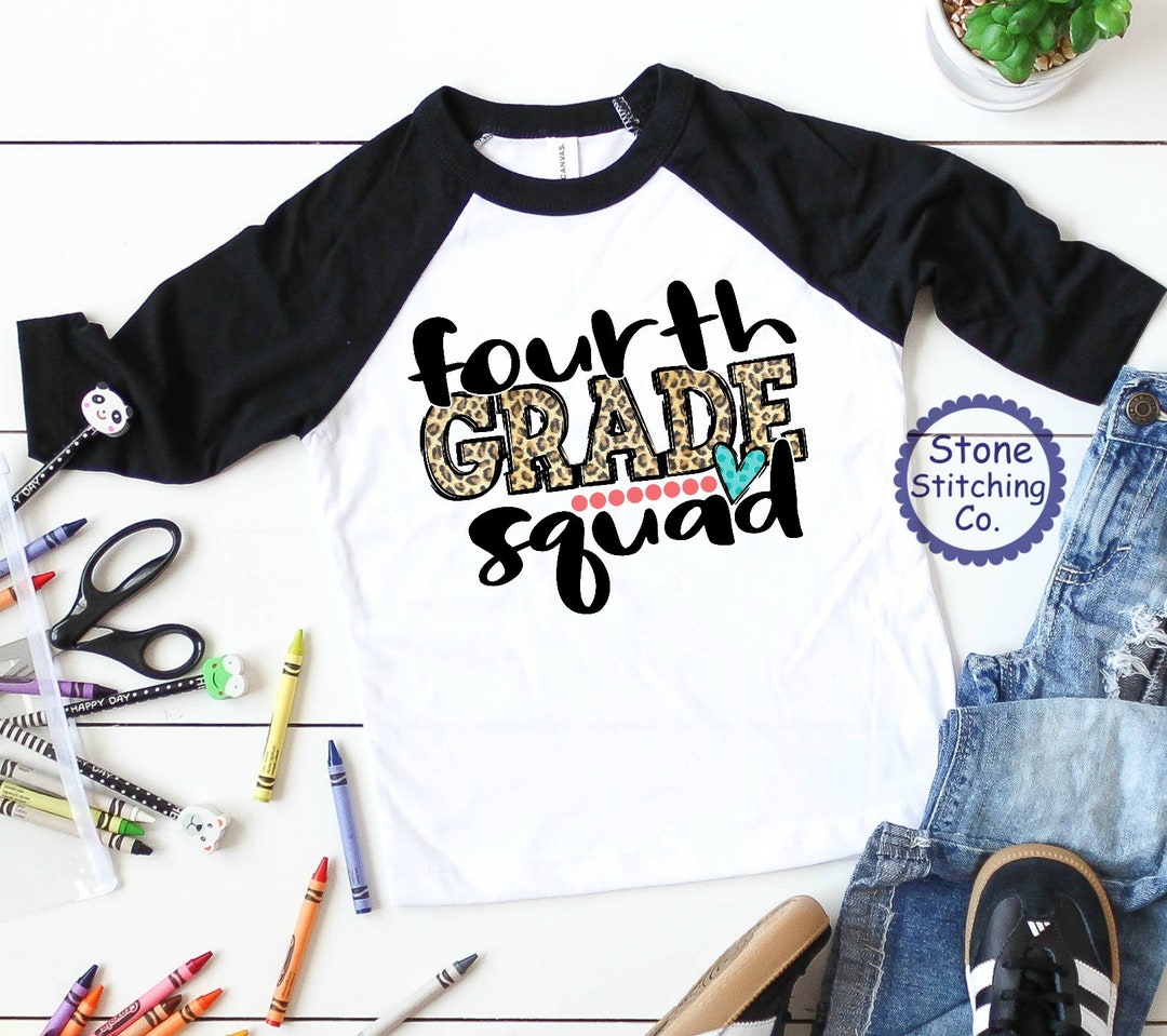 Fourth Grade Outfit, Fourth Grade Girl's Shirt, First Day of 4th Grade ...