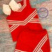 Orange Cheer Uniform, Customized Cheerleading Uniform, Girls Cheer ...