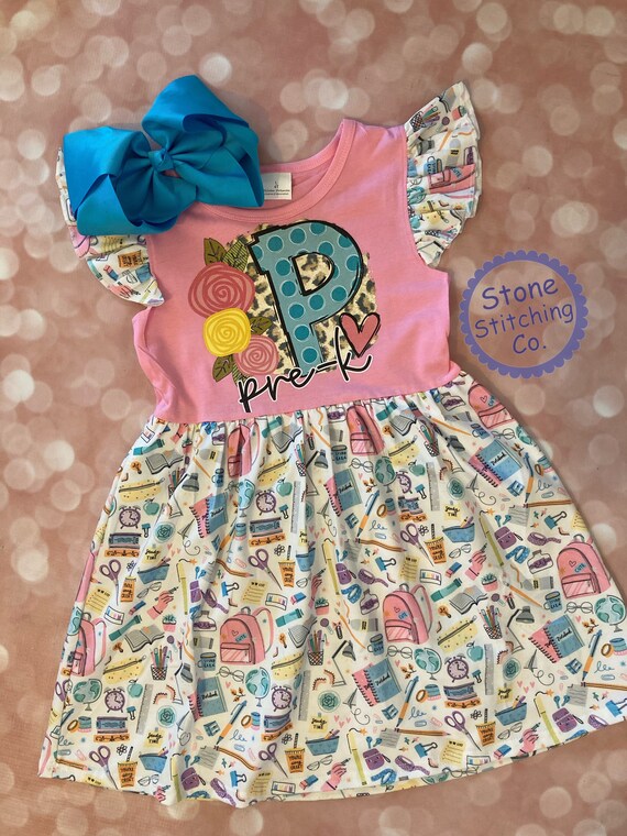 Pre-k Outfit Pre-k Dress First Day of Pre-k Kindergarten - Etsy