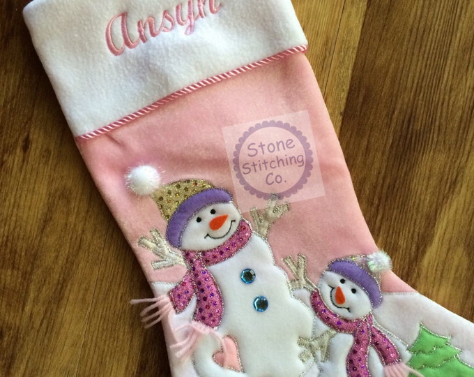 Personalized Stocking, Embroidered Stocking, First Christmas Stocking ...