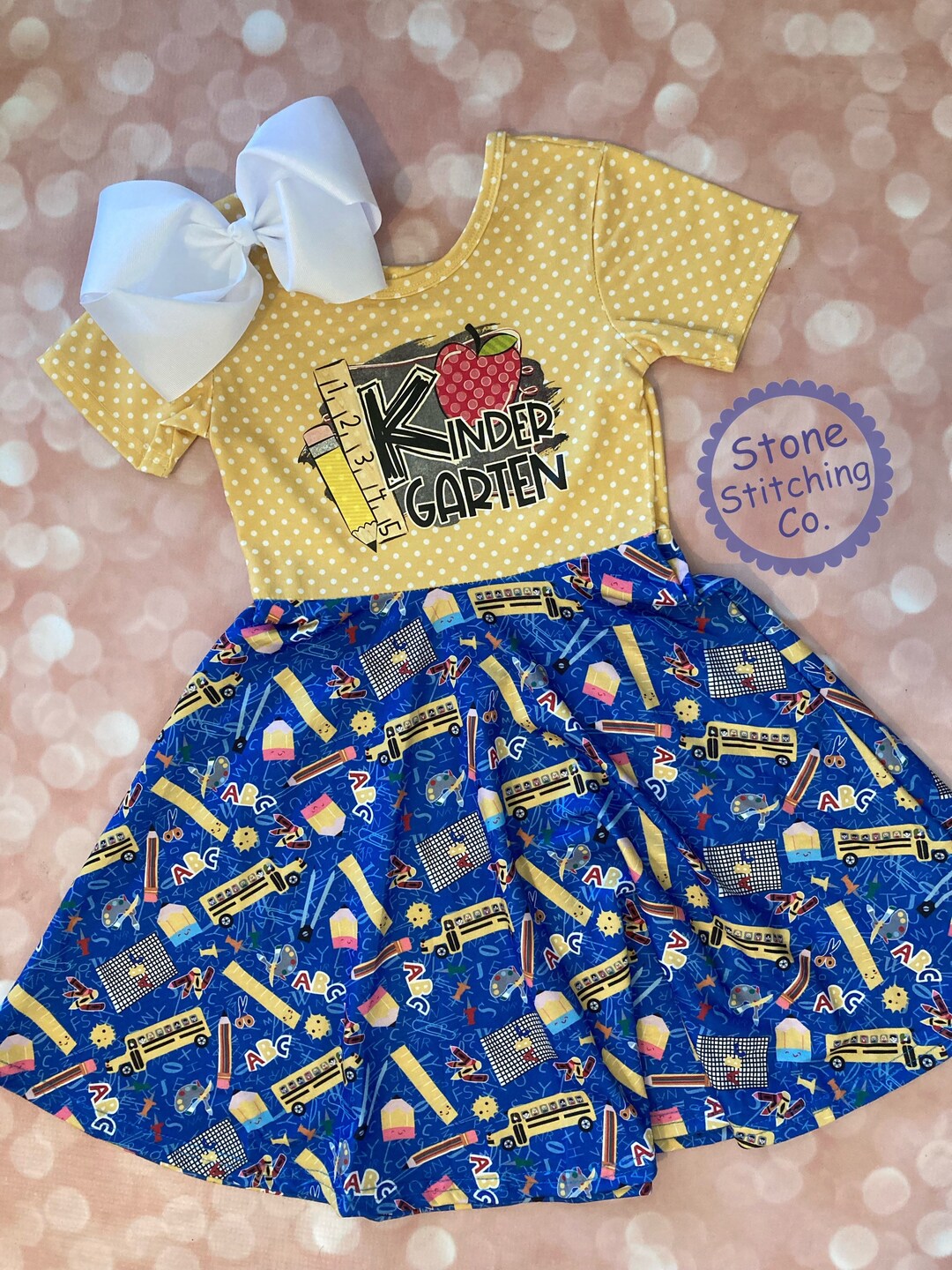 Kindergarten Dress, Kindergarten Outfit, First Day of Kindergarten ...