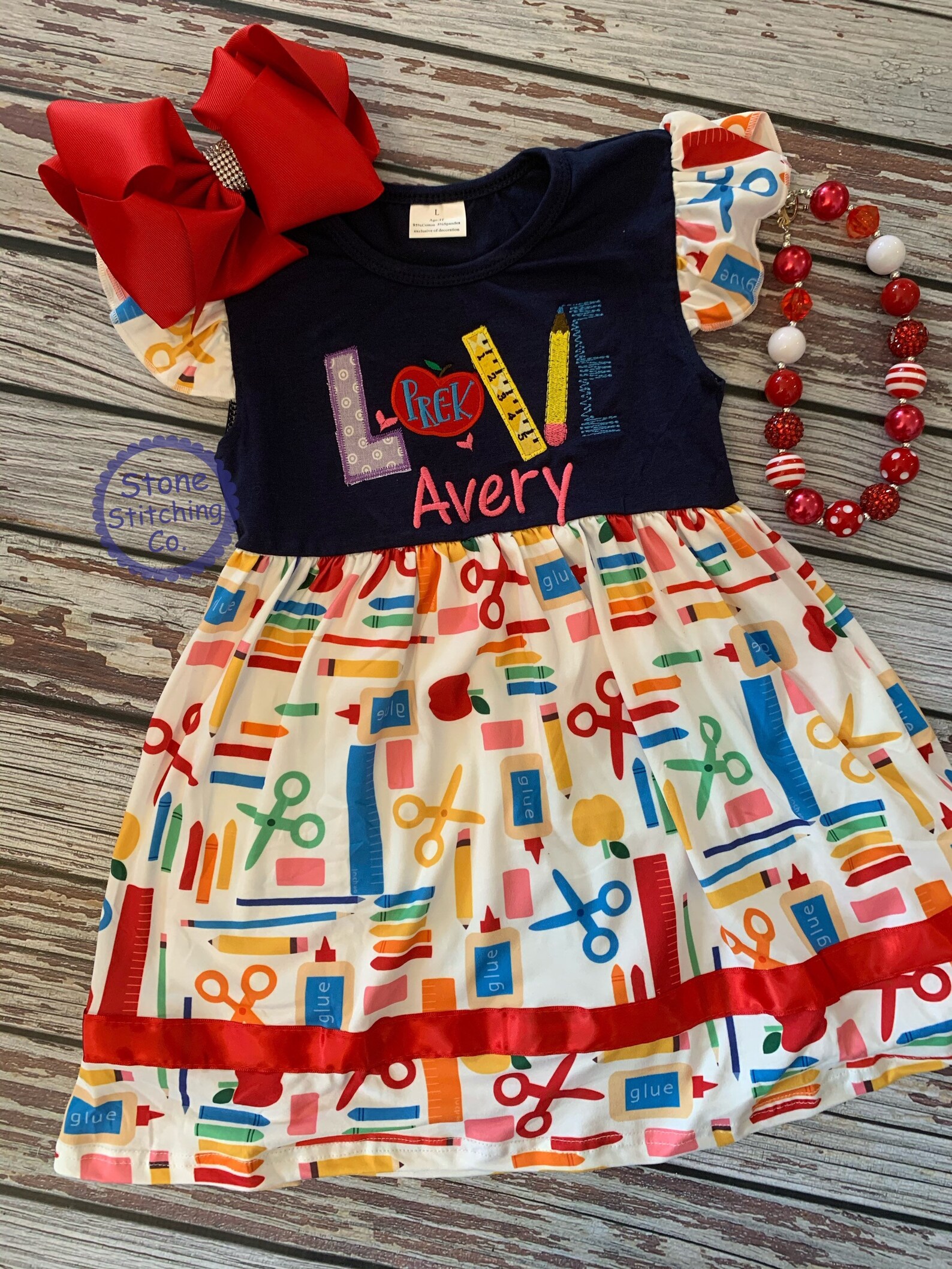 Pre-k Outfit Pre-k Dress First Day of Pre-k Kindergarten - Etsy