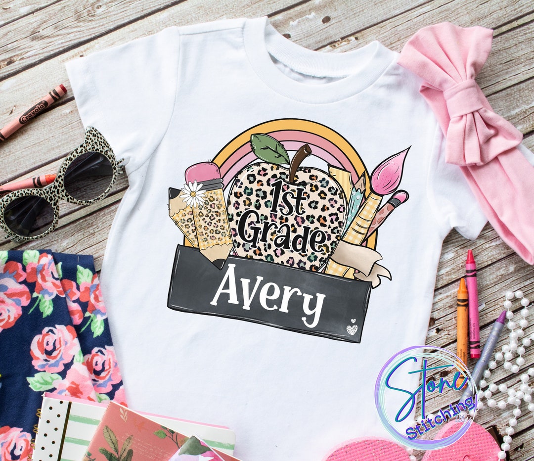 Personalized 1st Grade Shirt, 1st Grade Shirt, First Day of 1st Grade ...