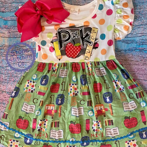 Pre-k Outfit Pre-k Dress First Day of Pre-k Kindergarten - Etsy