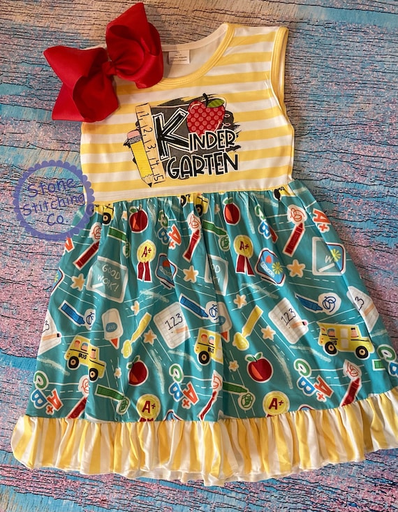 Kindergarten Dress Kindergarten Outfit First Day of - Etsy