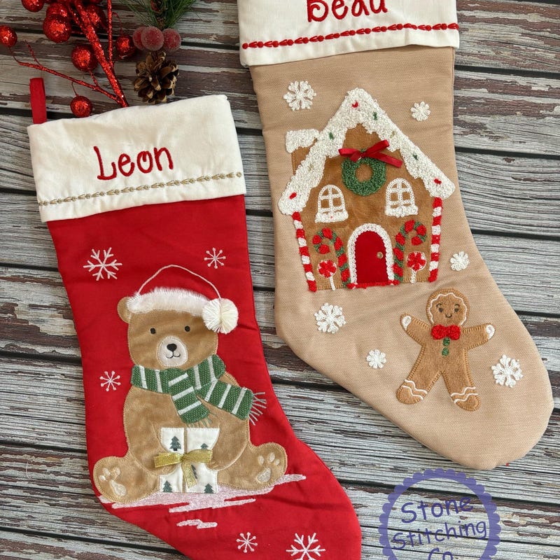 Gingerbread Stocking - Etsy