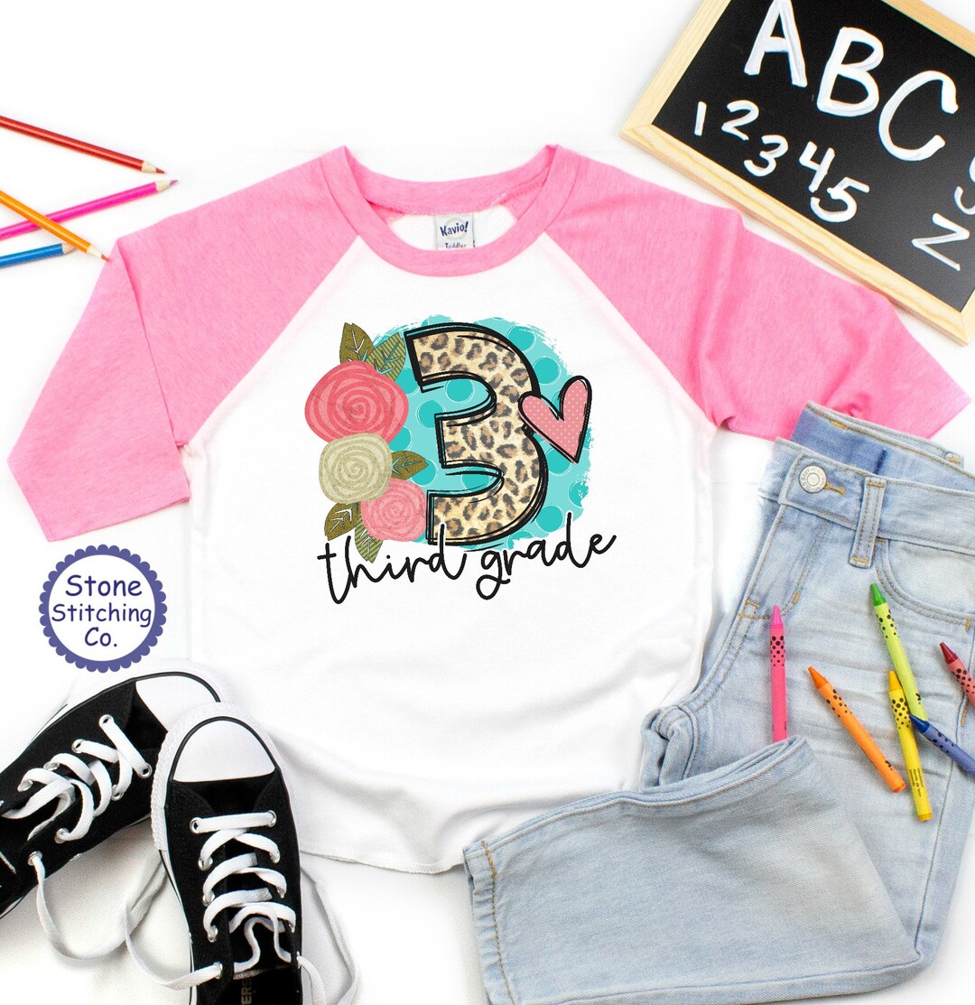 Third Grade Outfit Third Grade Shirt First Day of Third - Etsy