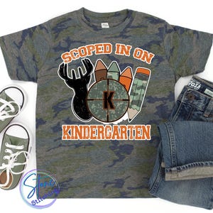 Kindergarten Camo Shirt, Kinder Hunting Shirt, Kindergarten Shirt, Pre ...