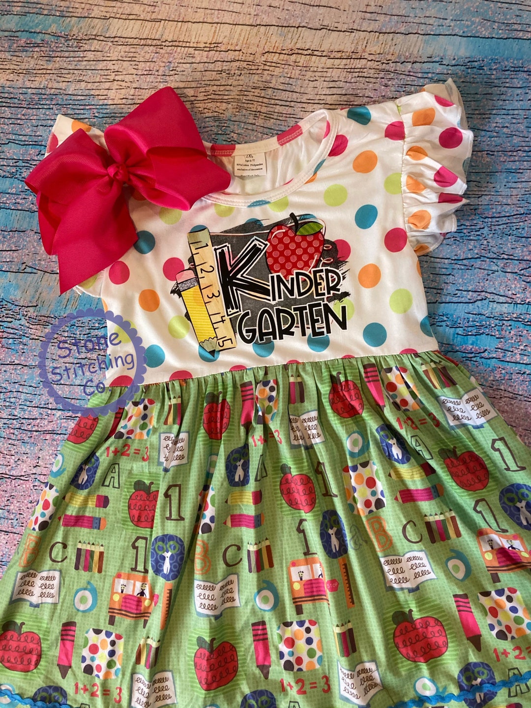 Kindergarten Dress, Kindergarten Outfit, First Day of Kindergarten ...