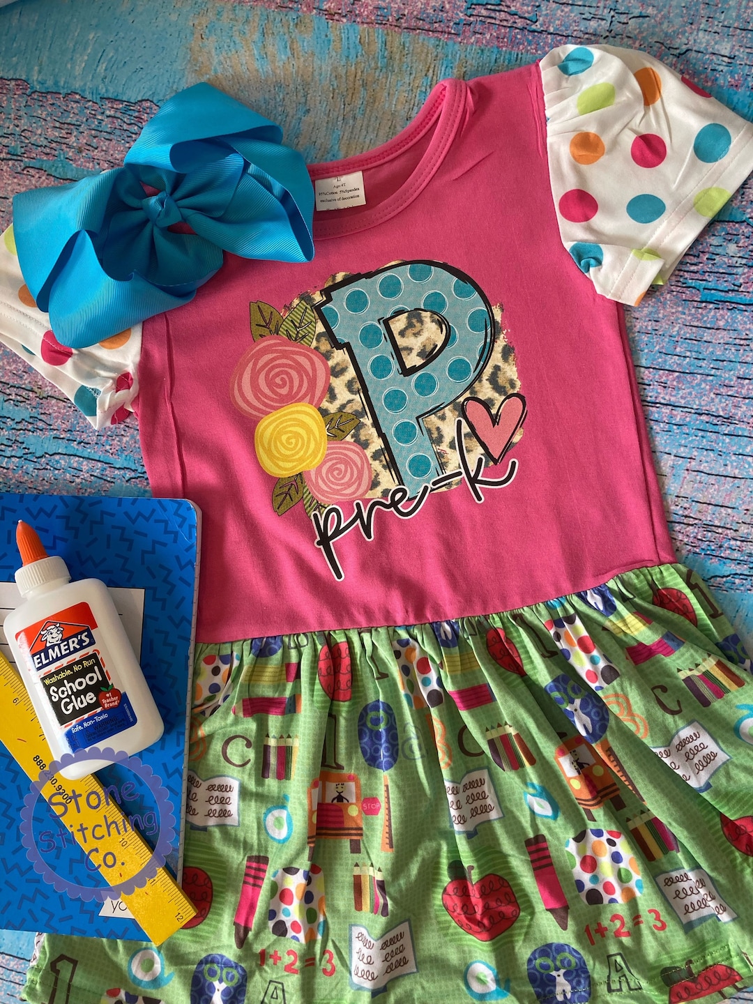 Pre-k Outfit, Pre-k Dress, First Day of Pre-k, Kindergarten Dress ...