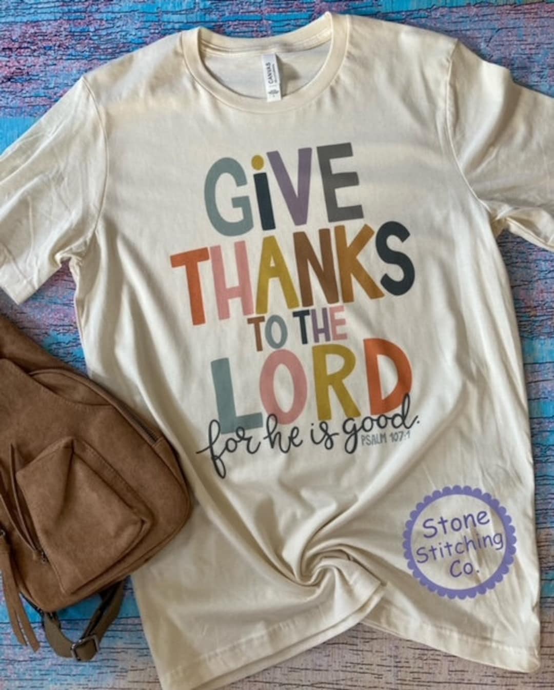 Give Thanks Shirt Give Thanks to the Lord Thanksgiving - Etsy
