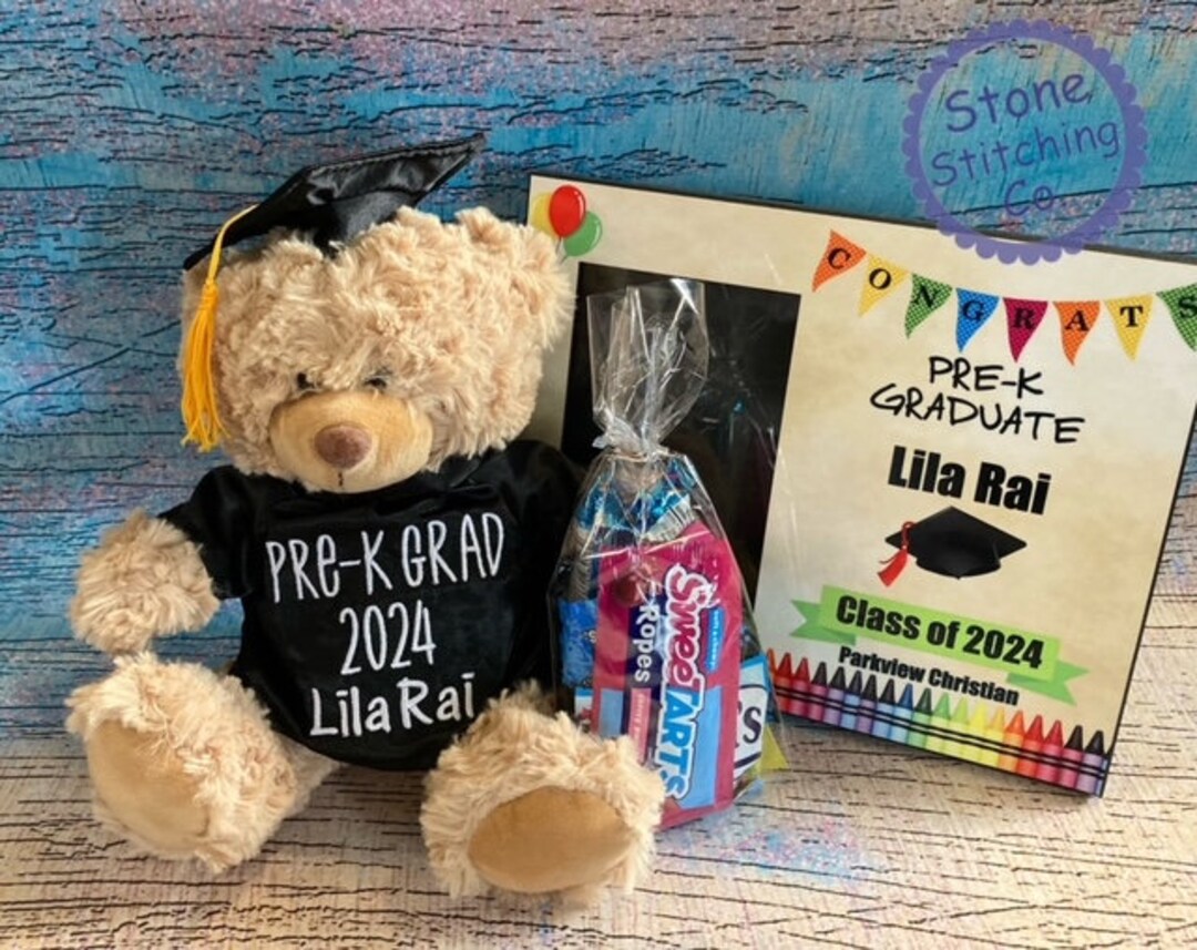 Pre-k Graduation Bear, Pre-k Grad, Pre-k Grad Gift, Pre-k Graduation ...