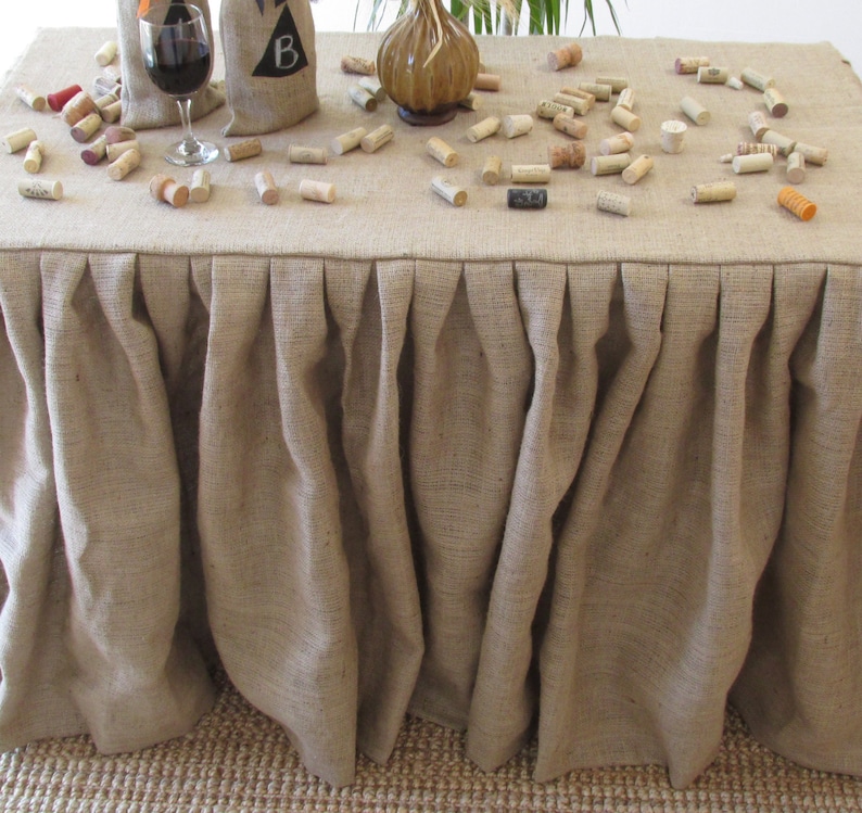 Burlap Tablecloth Wedding Burlap Tablecloth - Round, Rectangle, or ...