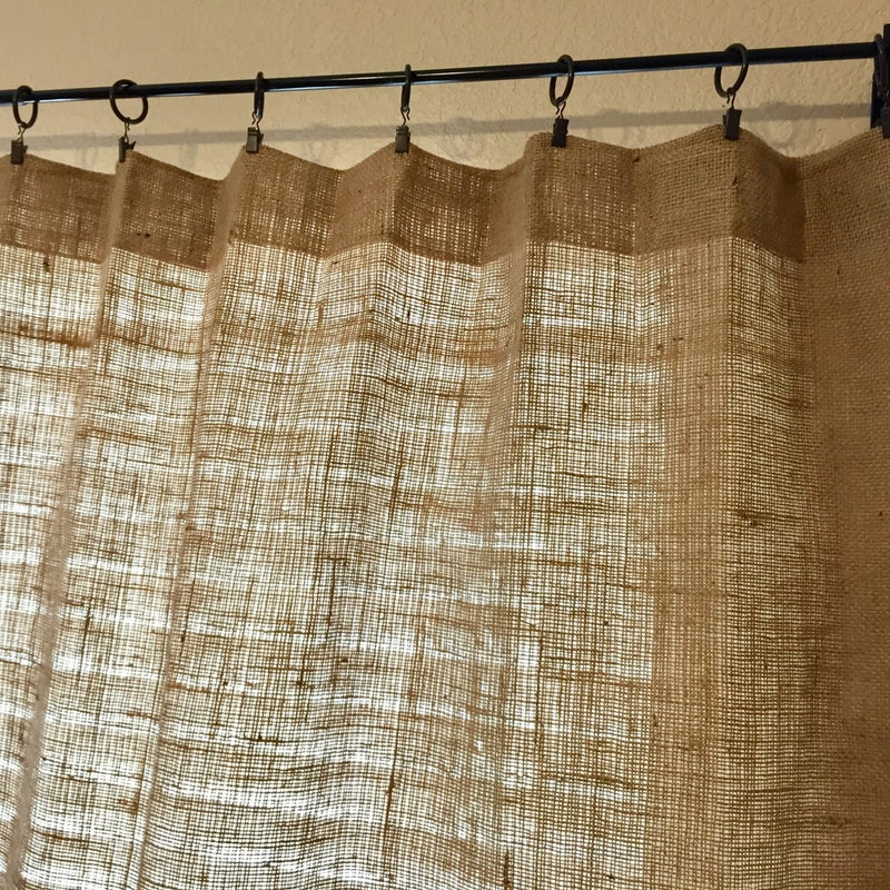 Burlap Curtains - Etsy
