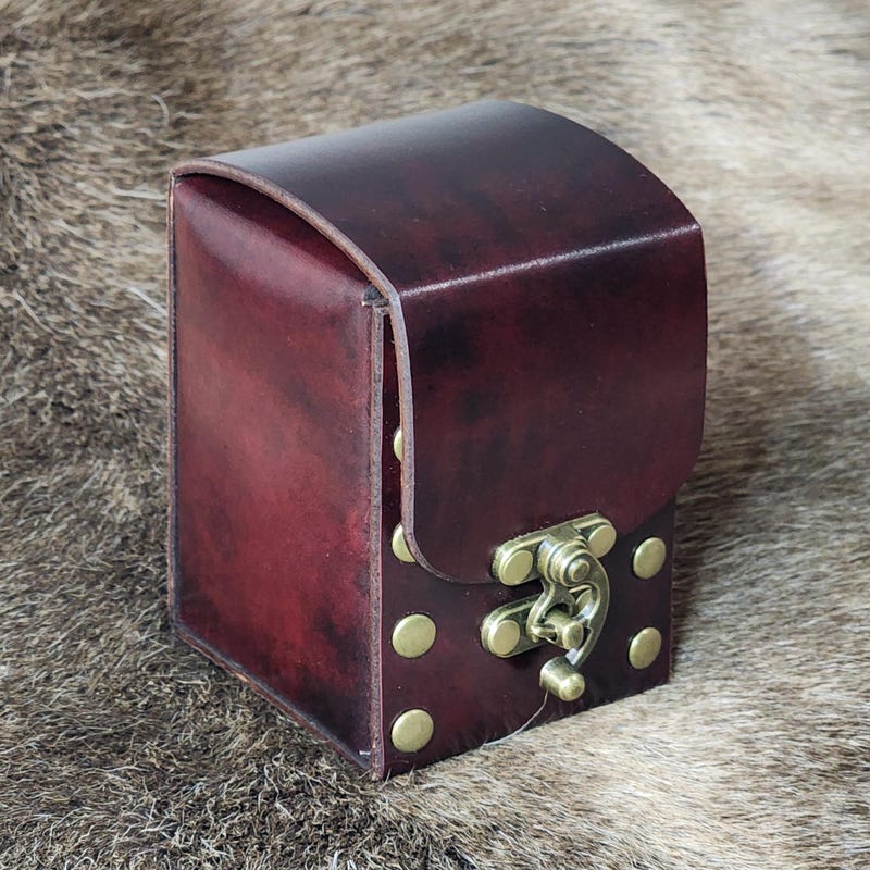 Leather Deck Box - Etsy