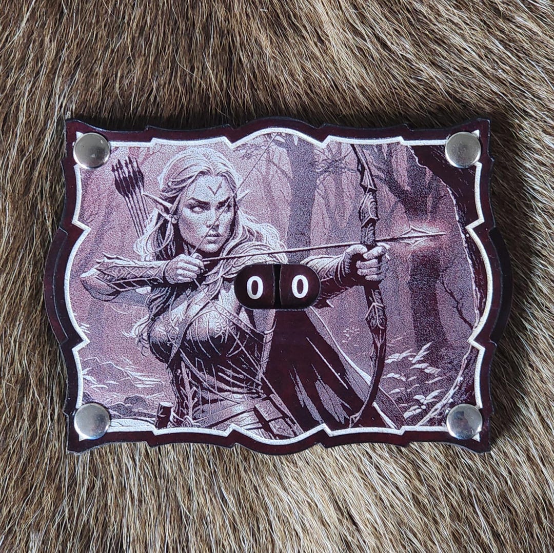 Elven Archer Gaming & MTG Spin-down Life Counter. Ranges From 0-99. - Etsy