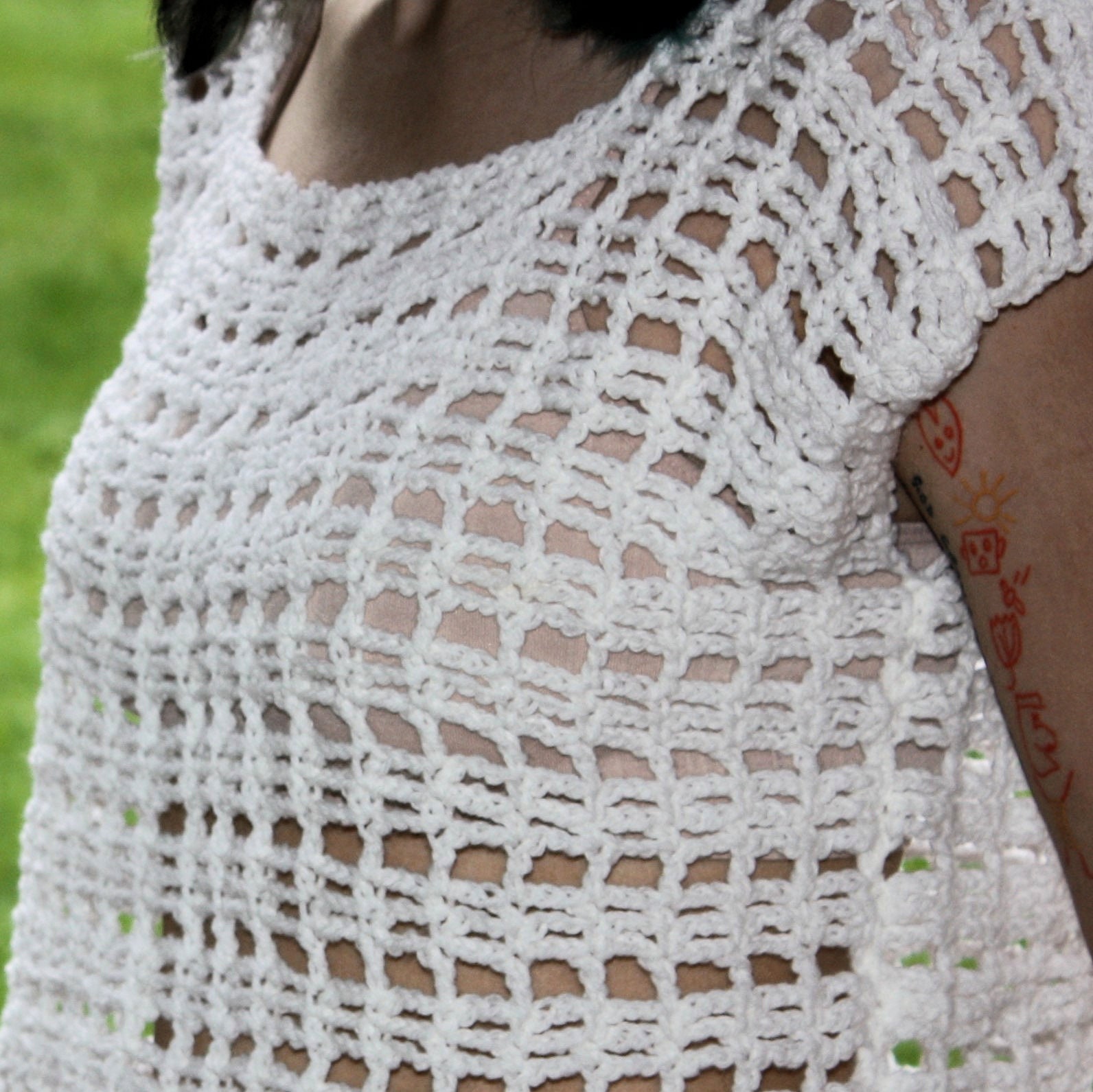 Window Pane Mesh Tank Top Pattern 229 - Etsy