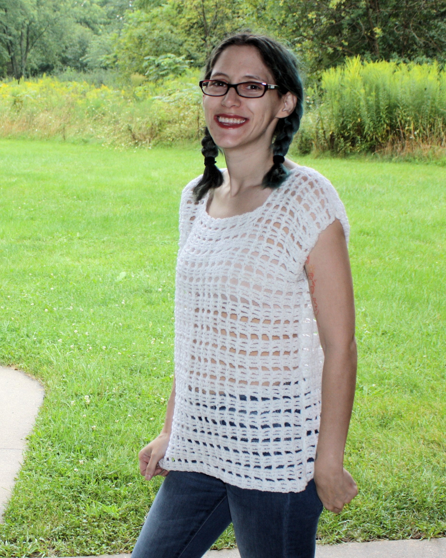 Window Pane Mesh Tank Top Pattern 229 - Etsy