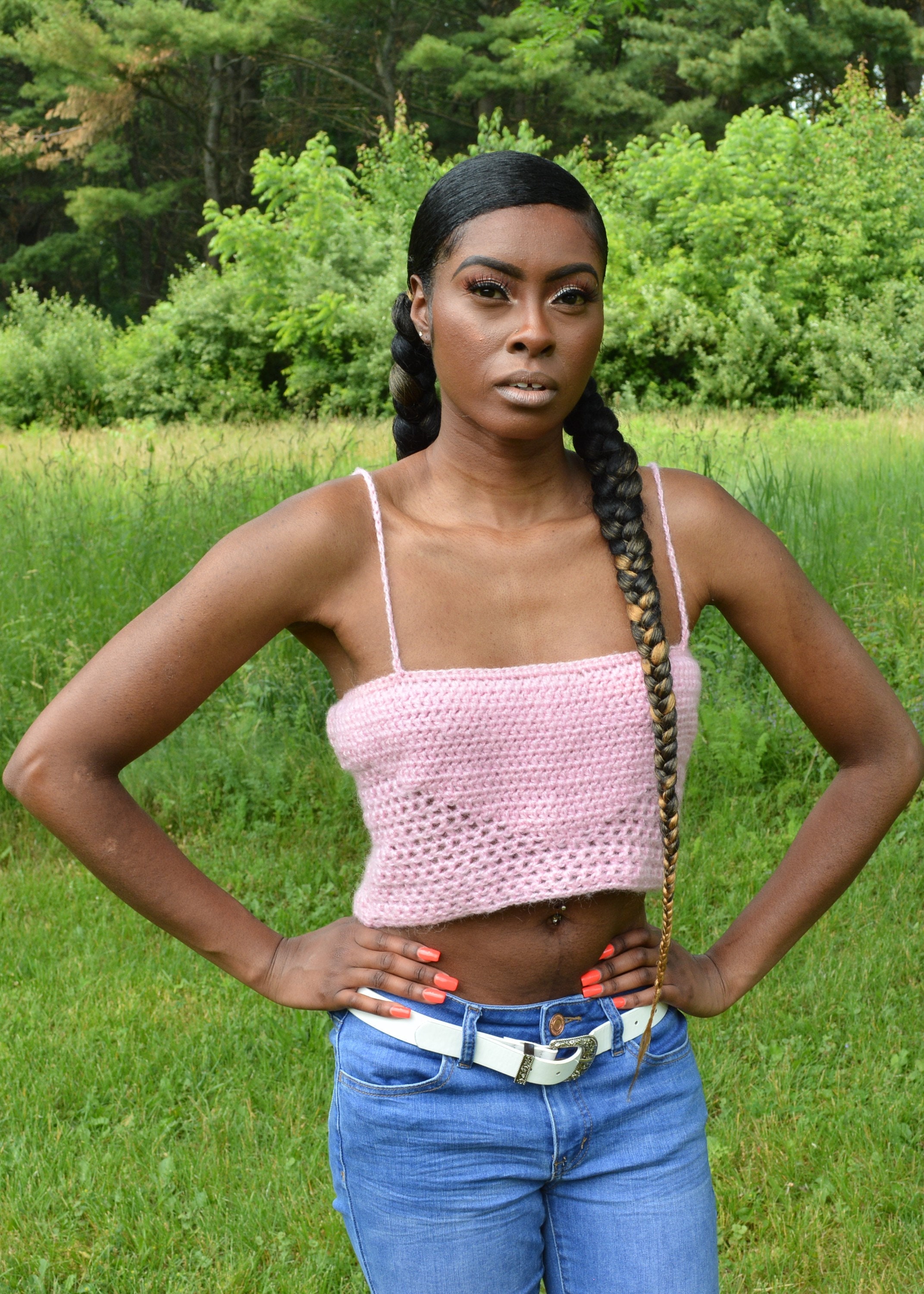 Triangle Mesh Halter Top Crochet Pattern 114 - Etsy