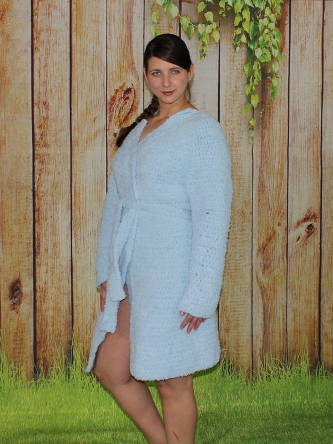Wrap Robe Crochet Pattern 802 - Etsy