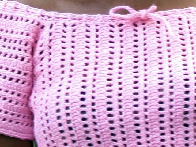 Crochet Peasant Style Crop Top Pattern 308 - Etsy