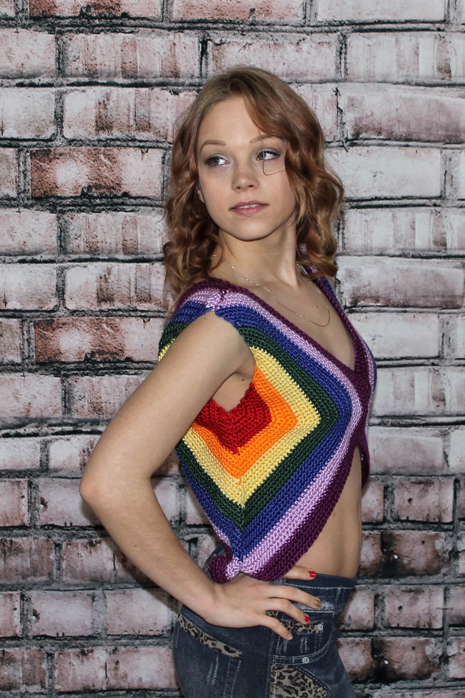 Crochet Half Circle Tank Top Pattern 205 - Etsy