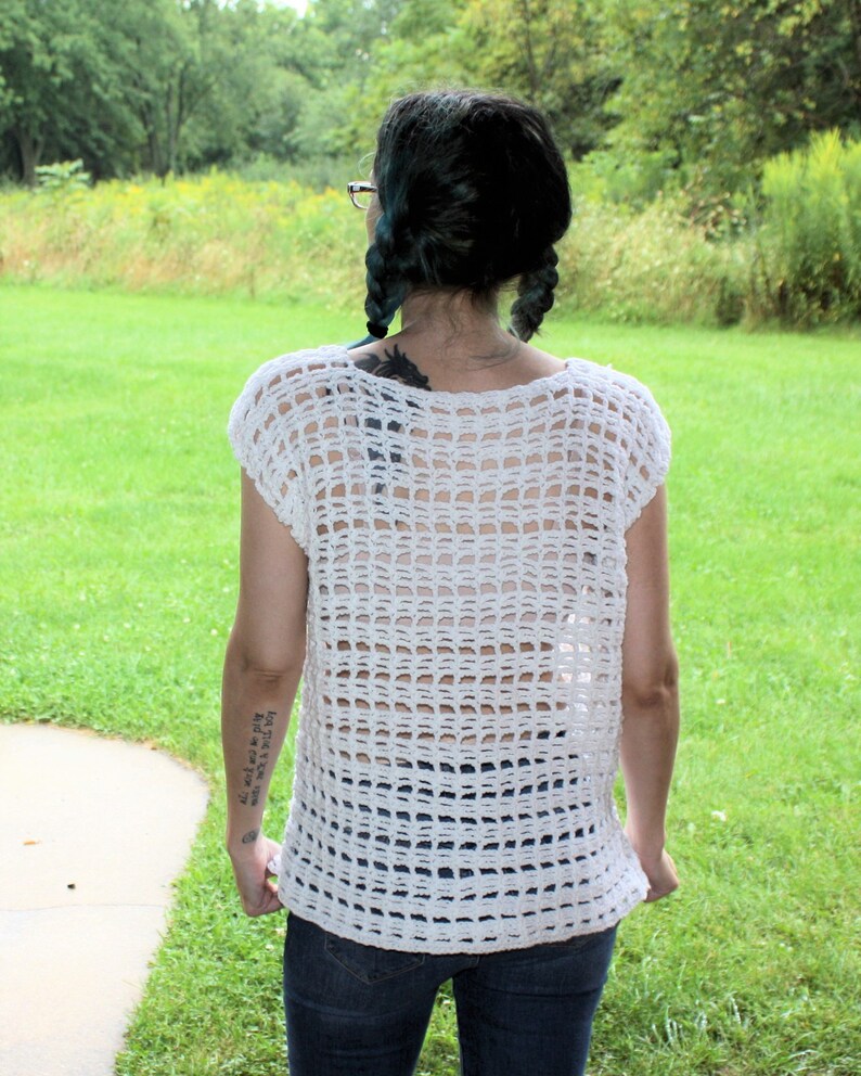 Window Pane Mesh Tank Top Pattern 229 - Etsy