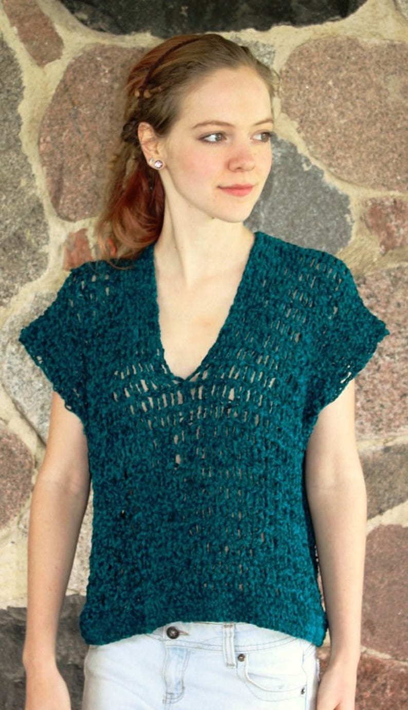 Crochet Loops Pullover Blouse Pattern 415 - Etsy