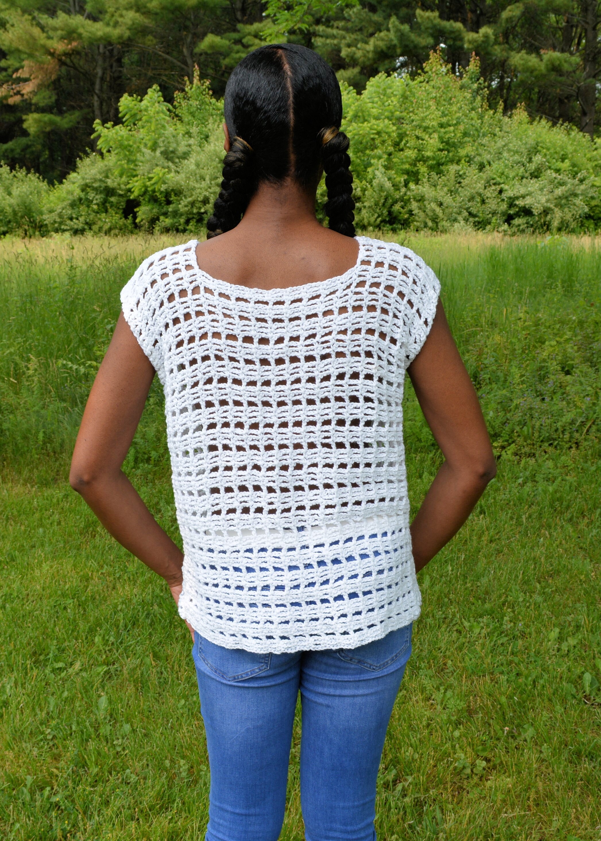 Window Pane Mesh Tank Top Pattern 229 - Etsy