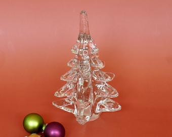 Beautiful 6.5 Tall Crystal Christmas Tree, Clear Crystal Christmas Fir ...