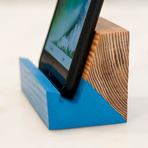 Reclaimed Wood Desktop iPhone Phone Stand - Etsy