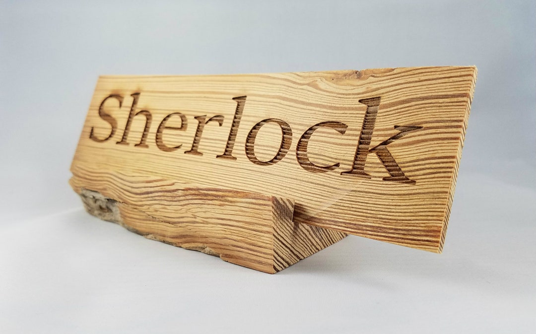 Reclaimed Pine Name Plate - Etsy