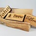Reclaimed Pine Name Tag - Etsy