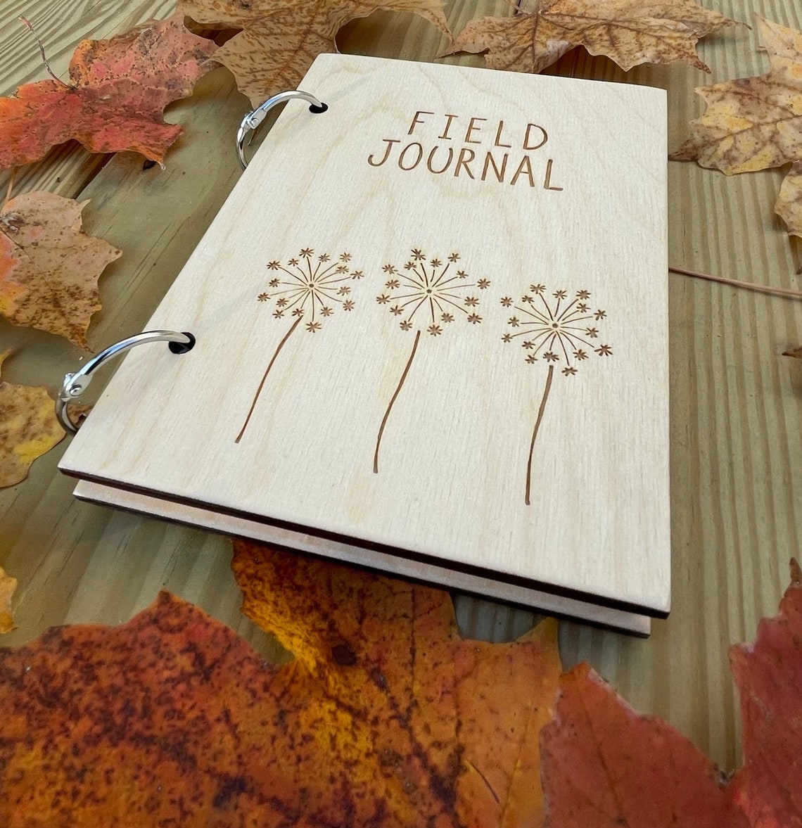 Field Journal Sketch Book Dandelion Design With Blank Pages - Etsy
