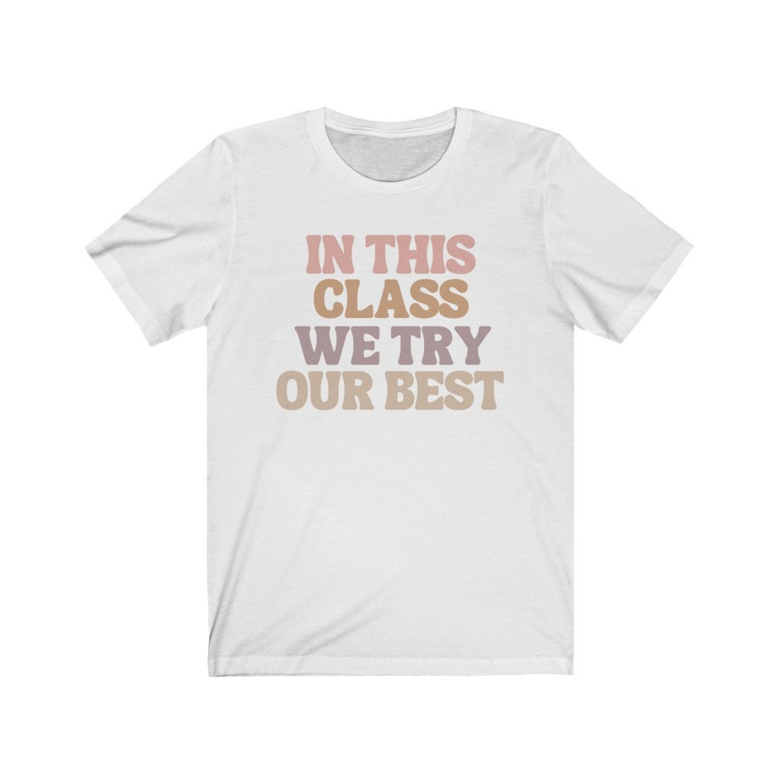 In This Class We Try Our Best Teacher Shirt Motivational - Etsy