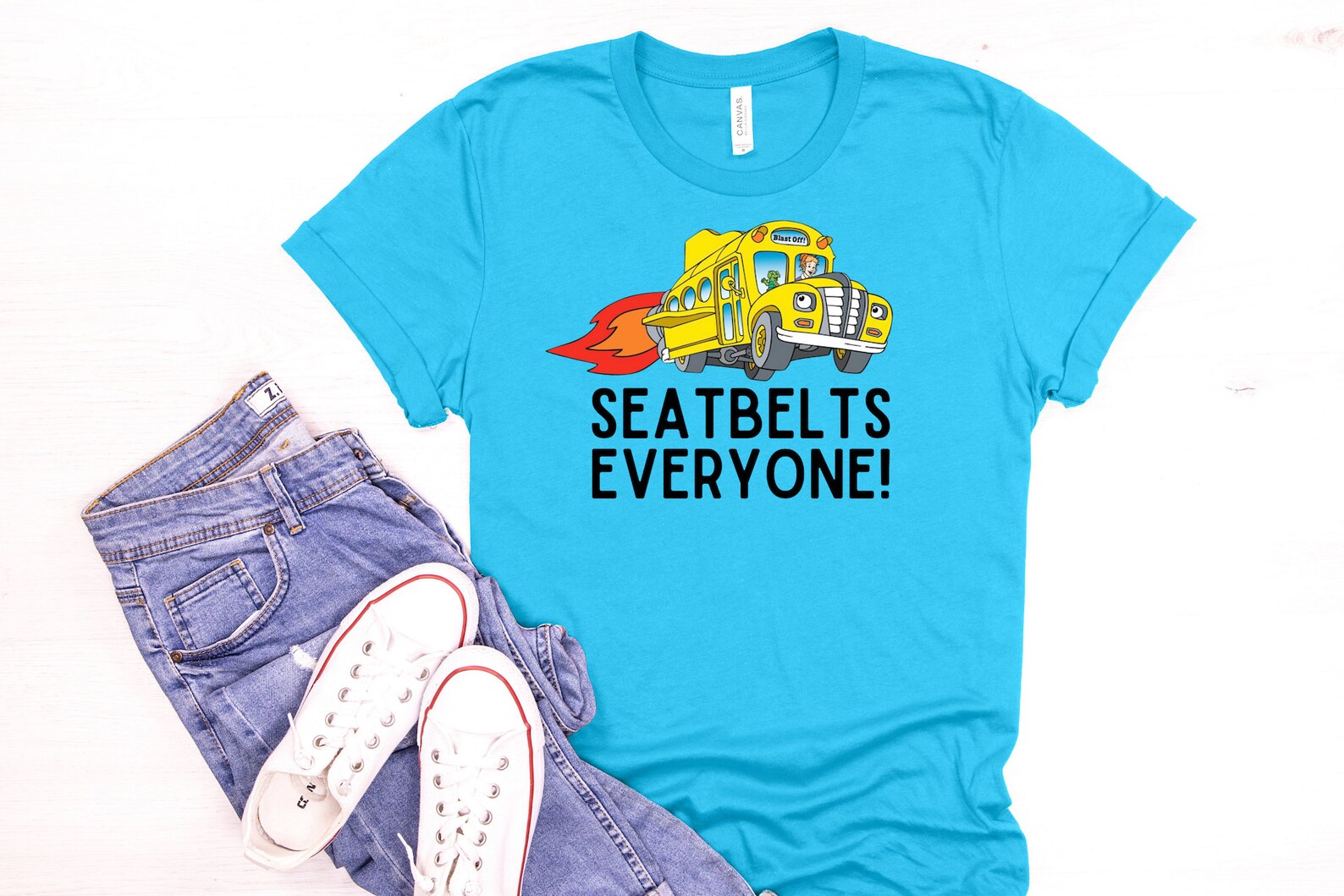 Teacher Shirt Magic School Bus Shirt Seatbelts Everyone | Etsy