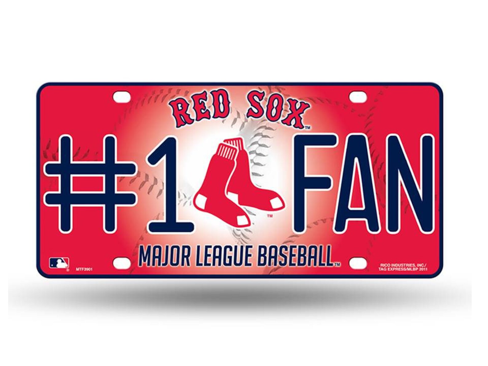 Boston Red Sox MLB #1 Fan Metal License Plate, Licensed by Rico - Etsy