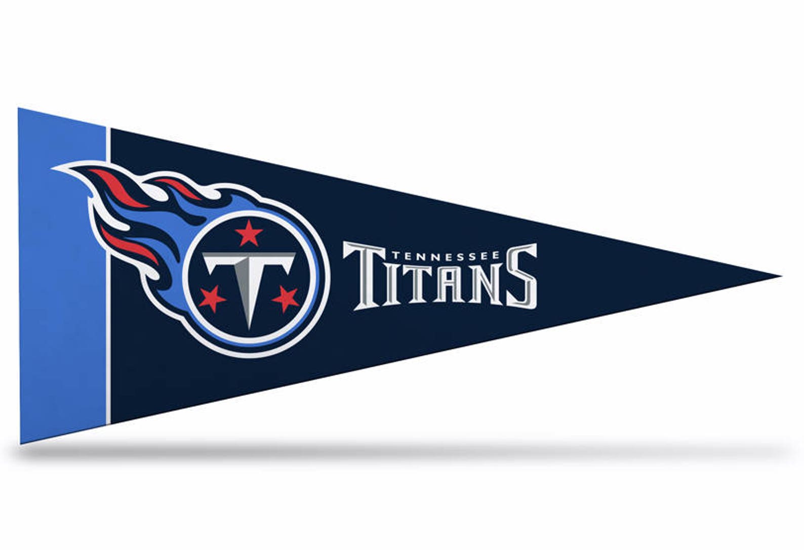 2.5" NFL Tennessee Titans Ribbon, 9 Feet & Mini Pennant, Licensed NFL ...
