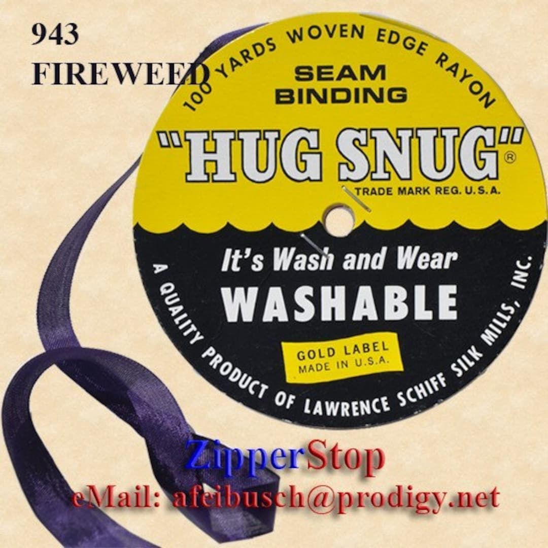 FIREWEED Purple Hug Snug Seam Binding Rayon Ribbon / 1/2" Width - 100% ...