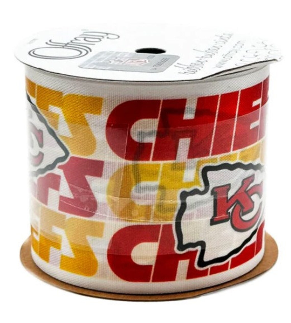 2.5" NFL Kansas City Chiefs Ribbon, Licensed Offray Ribbon - Etsy