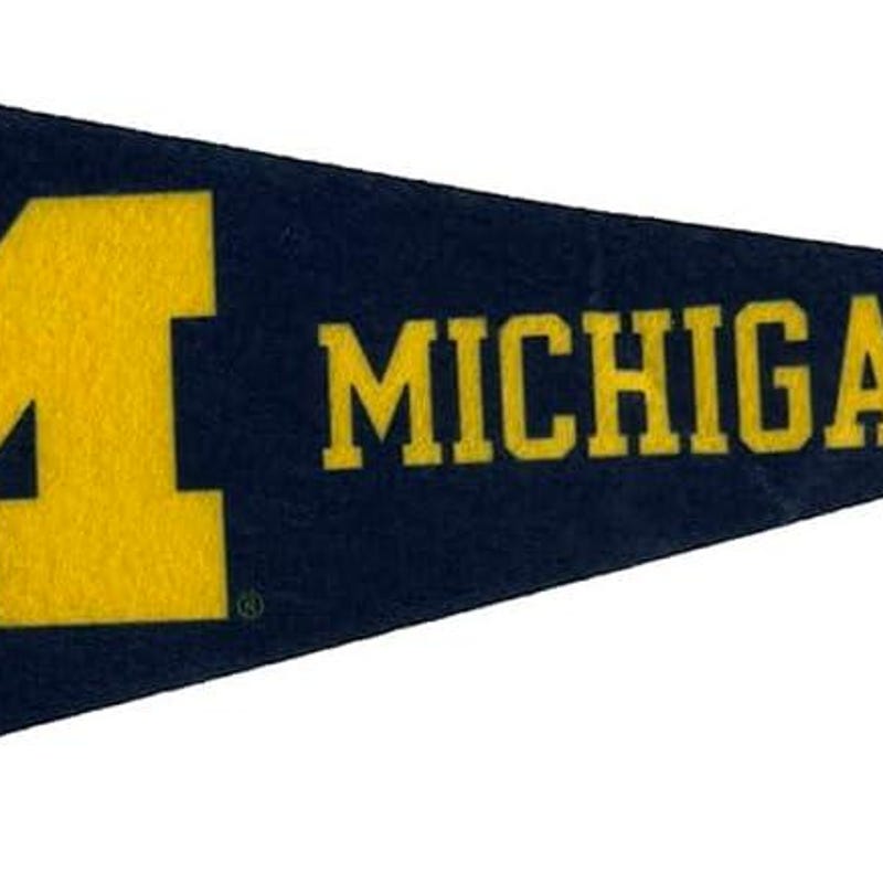 Michigan Pennant - Etsy