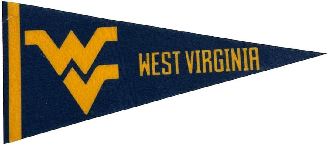 West Virginia University Mountaineers Felt Mini Pennants, 4" X 9 ...