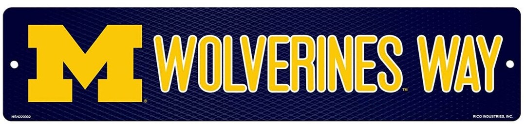 Michigan Wolverines Plastic Street Sign - Etsy