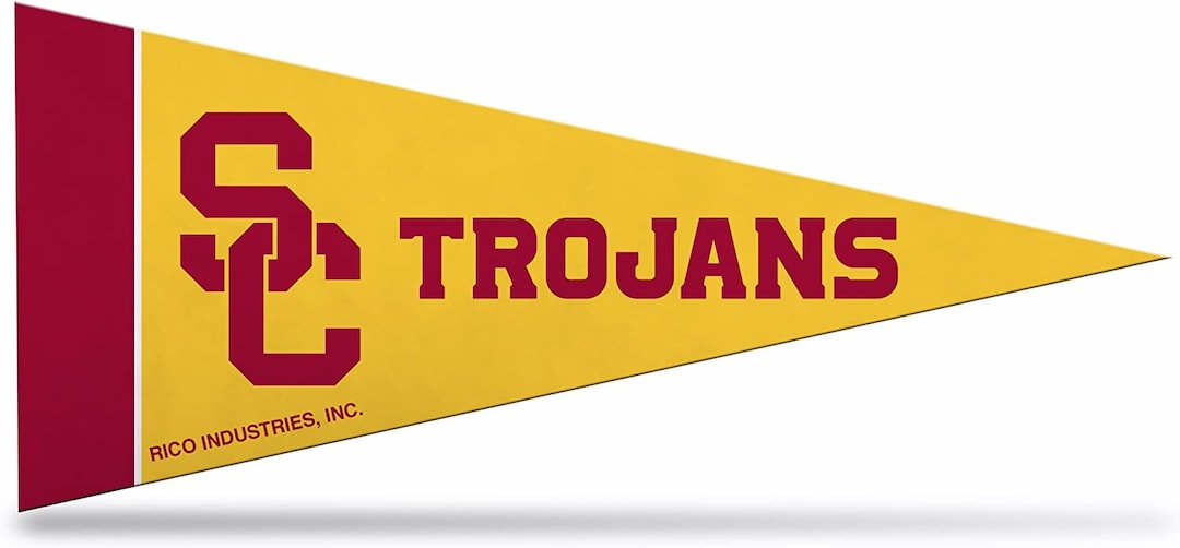 USC Trojans Felt Mini Pennants, 4" X 9", Licensed by Rico - Etsy