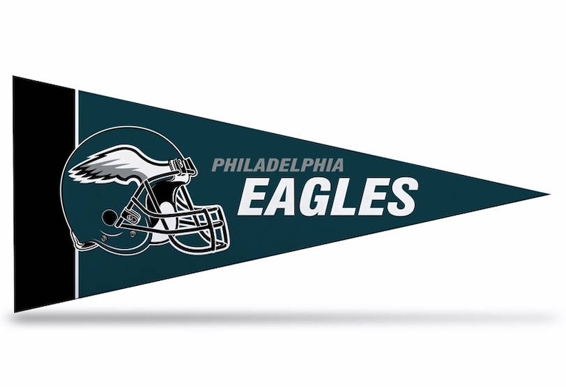 Philadelphia Eagles NFL Felt Mini Pennants, 4" X 9" - Licensed by Rico ...