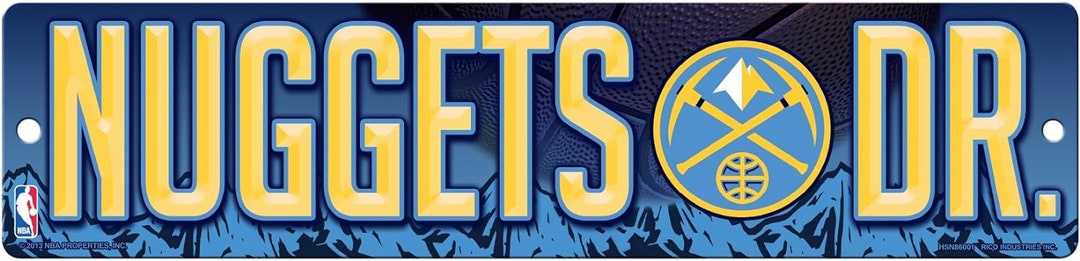 Denver Nuggets Plastic Street Sign - Licensed by Rico - Etsy